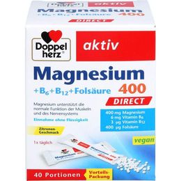 Queisser Doppelherz Magnesium+B Vitamine Direct Pellets 40 St