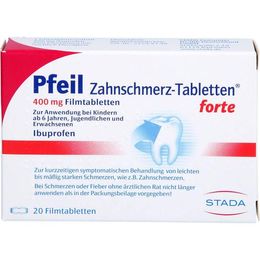 STADA Pfeil Zahnschmerz-Tabletten forte Filmtabletten 20 St