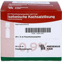 Fresenius Isotonische Kochsalzl&ouml;sung 0,9% Plastikampullen 20X5 ml