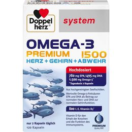 Queisser Doppelherz Omega-3 Premium 1500 system Kapseln 120 St