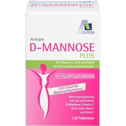 Avitale D-MANNOSE Plus 2000 mg Tabl.m.Vit.u.Mineralstof. 120 St