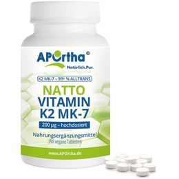 Aportha Vitamin K2-MK7 200 &mu;g Tabletten 190 St