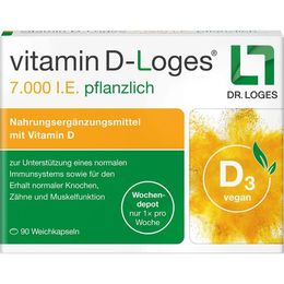 Dr. Loges + Co. GmbH Vitamin D-LOGES 7.000 I.E. pflanzlich Wochendepot 90 St