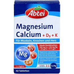 Abtei Magnesium Calcium+D+K Tabletten 42 St