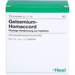 Heel Gelsemium Homaccord Ampullen 10 St