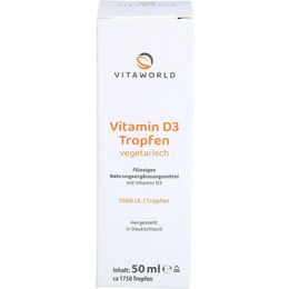 vitaworld Vitamin D3 1000 I.E. pro Tag Tropfen zum Einnehmen 50 ml
