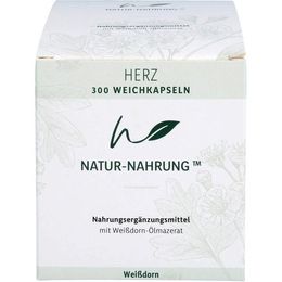 NATUR-NAHRUNG Herz Wei&szlig;dorn Weichkapseln 300 St