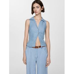 Mango Bluse 'Bianca' Damen Gr&ouml;&szlig;e XS blue denim