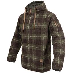Tom Collins Teddyfleece Kapuzenjacke oliv, Gr&ouml;&szlig;e M