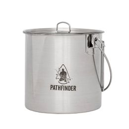 Edelstahl Bush Pot mit Deckel 1.9 Liter