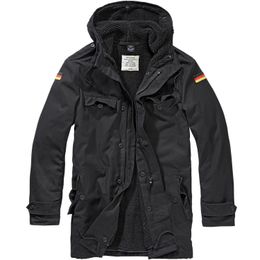 Brandit BW Parka with Flag schwarz, Gr&ouml;&szlig;e 52/XL