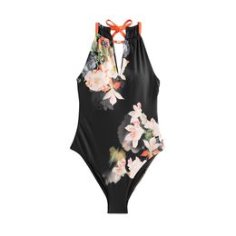 B by Ted Baker Badeanzug Damen Gr&ouml;&szlig;e XL gr&uuml;n / oliv / pastellpink / schwarz