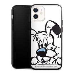 DeinDesign iPhone 12 mini Handy Slim Case extra d&uuml;nn Silikon Handyh&uuml;lle schwarz H&uuml;lle Idefix Official Licensed Product Comic Silikon Slim Case