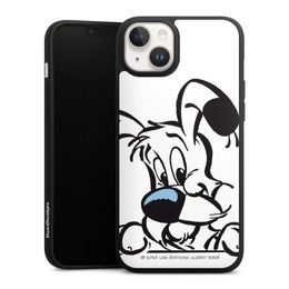 DeinDesign iPhone 14 Handy Premium Silikon H&uuml;lle Handyh&uuml;lle schwarz Case Idefix Official Licensed Product Comic Silikon Premium Case