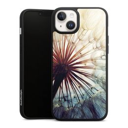 DeinDesign iPhone 14 Handy Premium Silikon H&uuml;lle Handyh&uuml;lle schwarz Case Photography Dandelion Flowers Silikon Premium Case