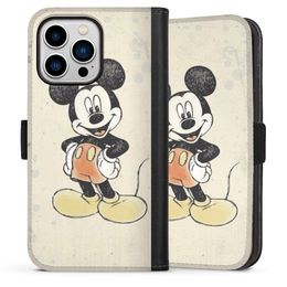 DeinDesign iPhone 13 Pro Handy Klapph&uuml;lle Handyh&uuml;lle aus Kunst Leder schwarz Flip Case Water Colour Official Licensed Product Sideflip mit Lasche