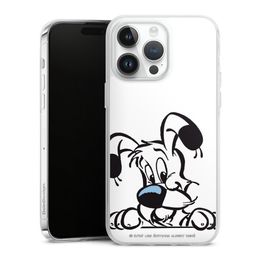 DeinDesign iPhone 14 Pro Max Handy Silikon H&uuml;lle Case transparent Handyh&uuml;lle Idefix Official Licensed Product Comic Silikon Case