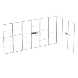 Wentex SET Frame - L-Shape SET Including Support - Komplettset f&uuml;r 6 x 3 x 3 m L-f&ouml;rmige Modulstruktur