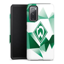 DeinDesign Galaxy S20 FE Handy Panzer Handyh&uuml;lle robuste Outdoor H&uuml;lle Schutzh&uuml;lle matt Tarnmuster Official Licensed Product Sv Werder Bremen Tough Case