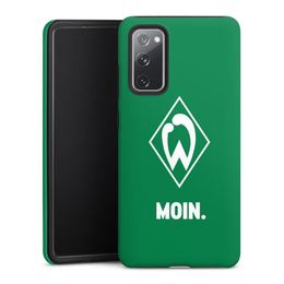 DeinDesign Galaxy S20 FE Handy Panzer Handyh&uuml;lle robuste Outdoor H&uuml;lle Schutzh&uuml;lle matt Moin Official Licensed Product Sv Werder Bremen Tough Case