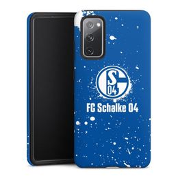DeinDesign Galaxy S20 FE Handy Panzer Handyh&uuml;lle robuste Outdoor H&uuml;lle Schutzh&uuml;lle matt Logo Fc Schalke 04 S04 Tough Case