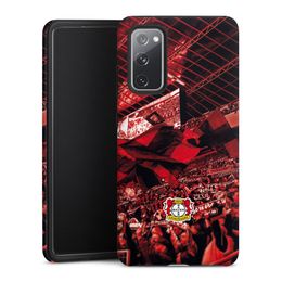 DeinDesign Galaxy S20 FE Handy Panzer Handyh&uuml;lle robuste Outdoor H&uuml;lle Schutzh&uuml;lle matt Merchandise Bayer 04 Leverkusen Official Licensed Product Tough Case