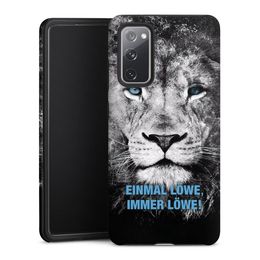 DeinDesign Galaxy S20 FE Handy Panzer Handyh&uuml;lle robuste Outdoor H&uuml;lle Schutzh&uuml;lle matt Tsv 1860 M&uuml;nchen Official Licensed Product Lion Tough Case