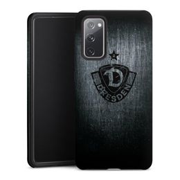 DeinDesign Galaxy S20 FE Handy Panzer Handyh&uuml;lle robuste Outdoor H&uuml;lle Schutzh&uuml;lle matt Sg Dynamo Dresden Official Licensed Product Vintage Tough Case