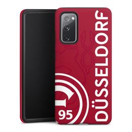 DeinDesign Galaxy S20 FE Handy Panzer Handyh&uuml;lle robuste Outdoor H&uuml;lle Schutzh&uuml;lle matt Lettering F95 Fortuna D&uuml;sseldorf Tough Case