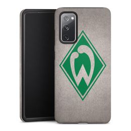 DeinDesign Galaxy S20 FE Handy Panzer Handyh&uuml;lle robuste Outdoor H&uuml;lle Schutzh&uuml;lle matt Official Licensed Product Sv Werder Bremen Concrete Tough Case
