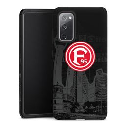 DeinDesign Galaxy S20 FE Handy Panzer Handyh&uuml;lle robuste Outdoor H&uuml;lle Schutzh&uuml;lle matt Logo Official Licensed Product Fortuna D&uuml;sseldorf Tough Case