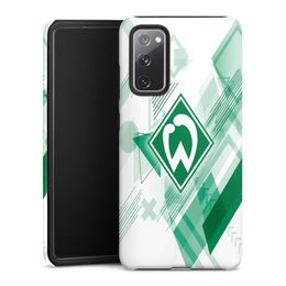 DeinDesign Galaxy S20 FE Handy Panzer Handyh&uuml;lle robuste Outdoor H&uuml;lle Schutzh&uuml;lle matt Sv Werder Bremen Official Licensed Product Muster Tough Case