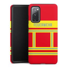 DeinDesign Galaxy S20 FE Handy Panzer Handyh&uuml;lle robuste Outdoor H&uuml;lle Schutzh&uuml;lle matt Fire Fighters Fire Fighter Life Saver Tough Case