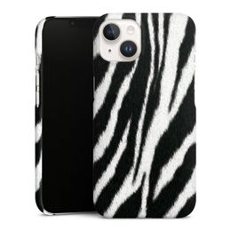 DeinDesign iPhone 14 Handy Premium Case Smartphone Handyh&uuml;lle Schutzh&uuml;lle matt Fur Muster Zebra Premium Case