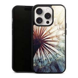DeinDesign iPhone 15 Pro Handy Slim Case extra d&uuml;nn Silikon Handyh&uuml;lle schwarz H&uuml;lle Photography Dandelion Flowers Silikon Slim Case