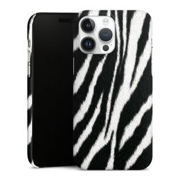 DeinDesign iPhone 14 Pro Max Handy Premium Case Smartphone Handyh&uuml;lle Schutzh&uuml;lle matt Fur Muster Zebra Premium Case