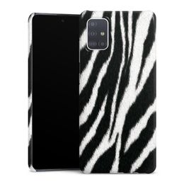 DeinDesign Galaxy A51 Handy Premium Case Smartphone Handyh&uuml;lle Schutzh&uuml;lle gl&auml;nzend Fur Muster Zebra Premium Case