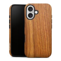 DeinDesign iPhone 16 Handy Panzer Handyh&uuml;lle robuste Outdoor H&uuml;lle Schutzh&uuml;lle matt Wooden Look Wood Larch Tough Case