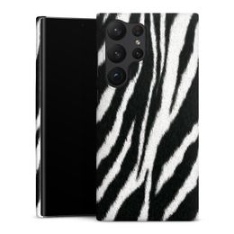 DeinDesign Galaxy S23 Ultra Handy Premium Case Smartphone Handyh&uuml;lle Schutzh&uuml;lle matt Zebra Fur Muster Premium Case