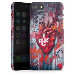 DeinDesign iPhone SE (2022) Handy Premium Case Smartphone Handyh&uuml;lle Schutzh&uuml;lle matt 1. Fc Kaiserslautern Heart 1. Fck Premium Case
