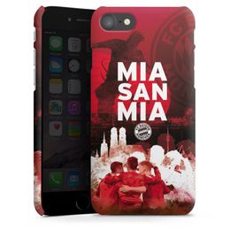 DeinDesign iPhone SE (2020) Handy Premium Case Smartphone Handyh&uuml;lle Schutzh&uuml;lle matt Fc Bayern M&uuml;nchen Fcb Mia San Mia Premium Case