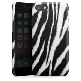 DeinDesign iPhone SE (2020) Handy Premium Case Smartphone Handyh&uuml;lle Schutzh&uuml;lle gl&auml;nzend Fur Muster Zebra Premium Case