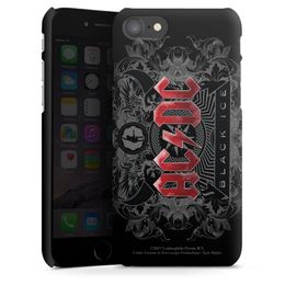 DeinDesign iPhone SE (2020) Handy Premium Case Smartphone Handyh&uuml;lle Schutzh&uuml;lle matt Black Ice Merchandise Acdc Premium Case
