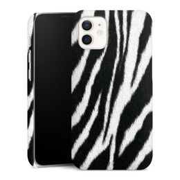 DeinDesign iPhone 12 mini Handy Premium Case Smartphone Handyh&uuml;lle Schutzh&uuml;lle matt Fur Muster Zebra Premium Case
