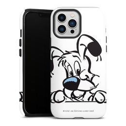 DeinDesign iPhone 13 Pro Max Handy Panzer Handyh&uuml;lle robuste Outdoor H&uuml;lle Schutzh&uuml;lle gl&auml;nzend Idefix Official Licensed Product Comic Tough Case