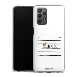 DeinDesign Galaxy A23 5G Handy Silikon H&uuml;lle Case transparent Handyh&uuml;lle Snoopy Dog Peanuts Silikon Case