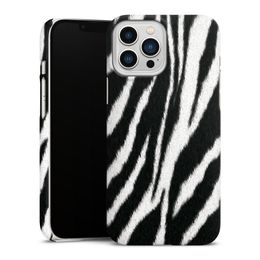 DeinDesign iPhone 13 Pro Max Handy Premium Case Smartphone Handyh&uuml;lle Schutzh&uuml;lle matt Fur Muster Zebra Premium Case