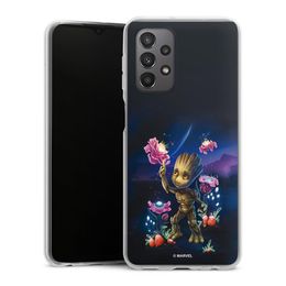 DeinDesign Galaxy A23 5G Handy Silikon H&uuml;lle Case transparent Handyh&uuml;lle Baby Groot Marvel Guardians Of The Galaxy Silikon Case