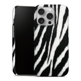 DeinDesign iPhone 16 Pro Handy Premium Case Smartphone Handyh&uuml;lle Schutzh&uuml;lle matt Fur Muster Zebra Premium Case