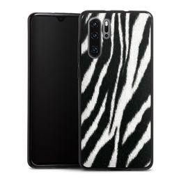 DeinDesign Huawei P30 Pro Handy Silikon H&uuml;lle Case schwarz Handyh&uuml;lle Fur Muster Zebra